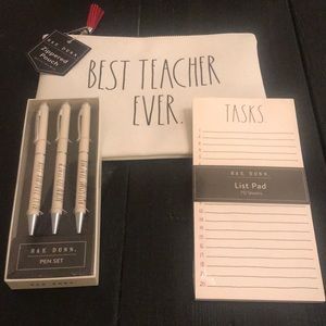 Rae Dunn | Office | Nwt Rae Dunn Best Teacher Ever Trio Set | Poshmark